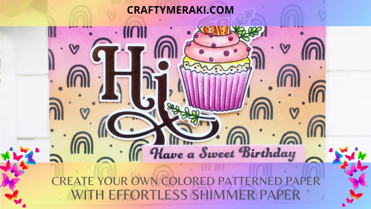 Create your own Colored Patterned Paper | Happy Birthday Card - YouTube