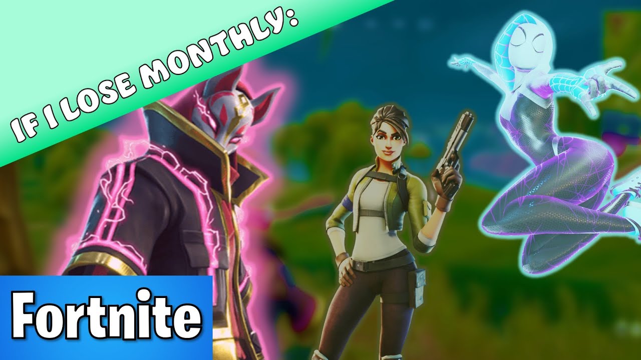 If I Lose Monthly: Fortnite Edition - YouTube