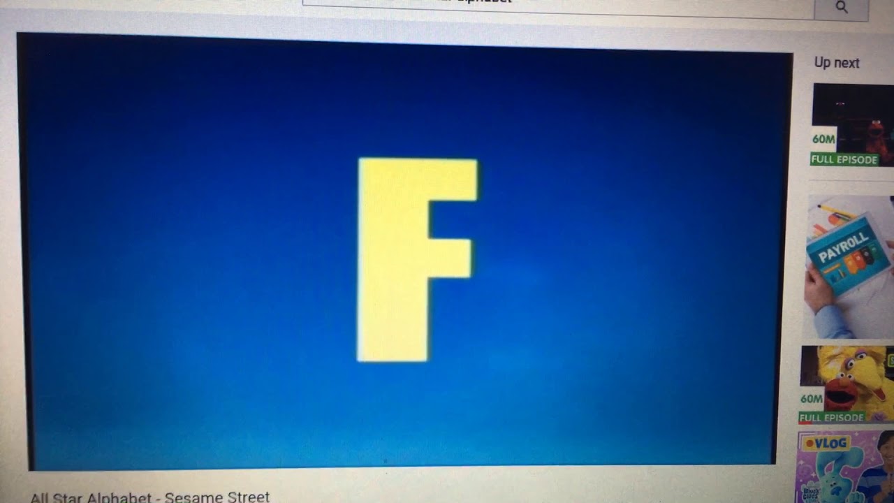 Sesame Street letter f computer - YouTube