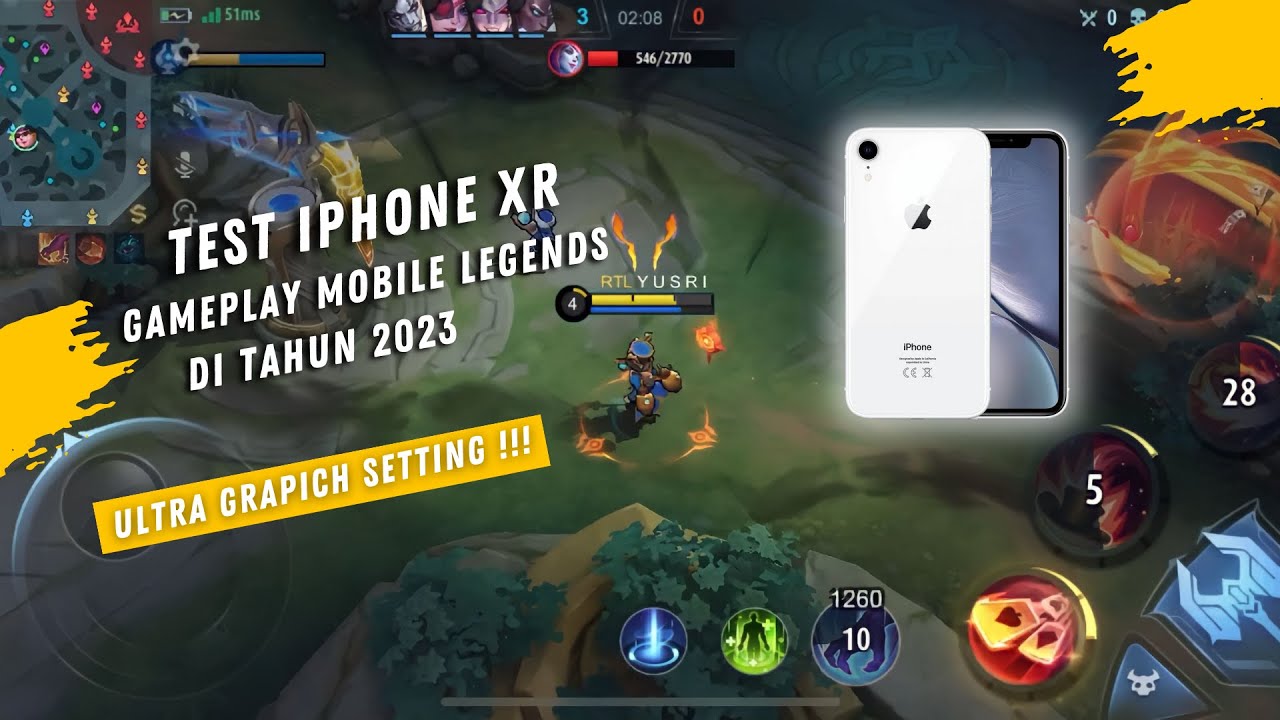 TES MAIN MOBILE LEGENDS DI IPHONE XR GRAFIK ULTRA DI TAHUN 2023 - YouTube