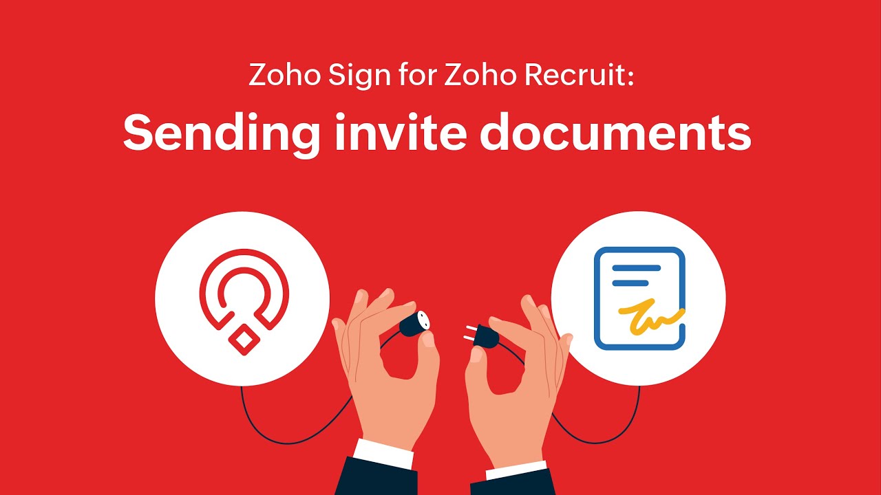 Sending interview invites using Zoho Sign's extension for Zoho Recruit ...