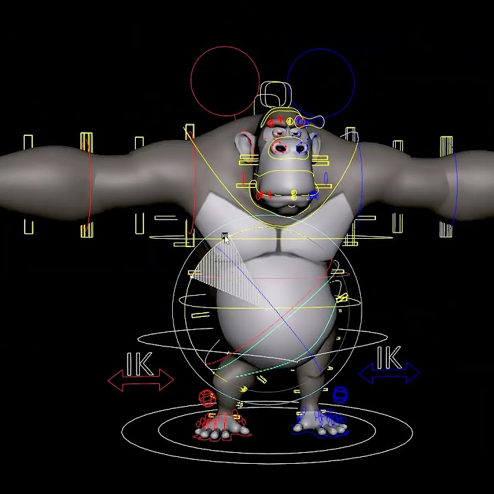 Cartoon Rig #animation #3drigging #3danimation - YouTube