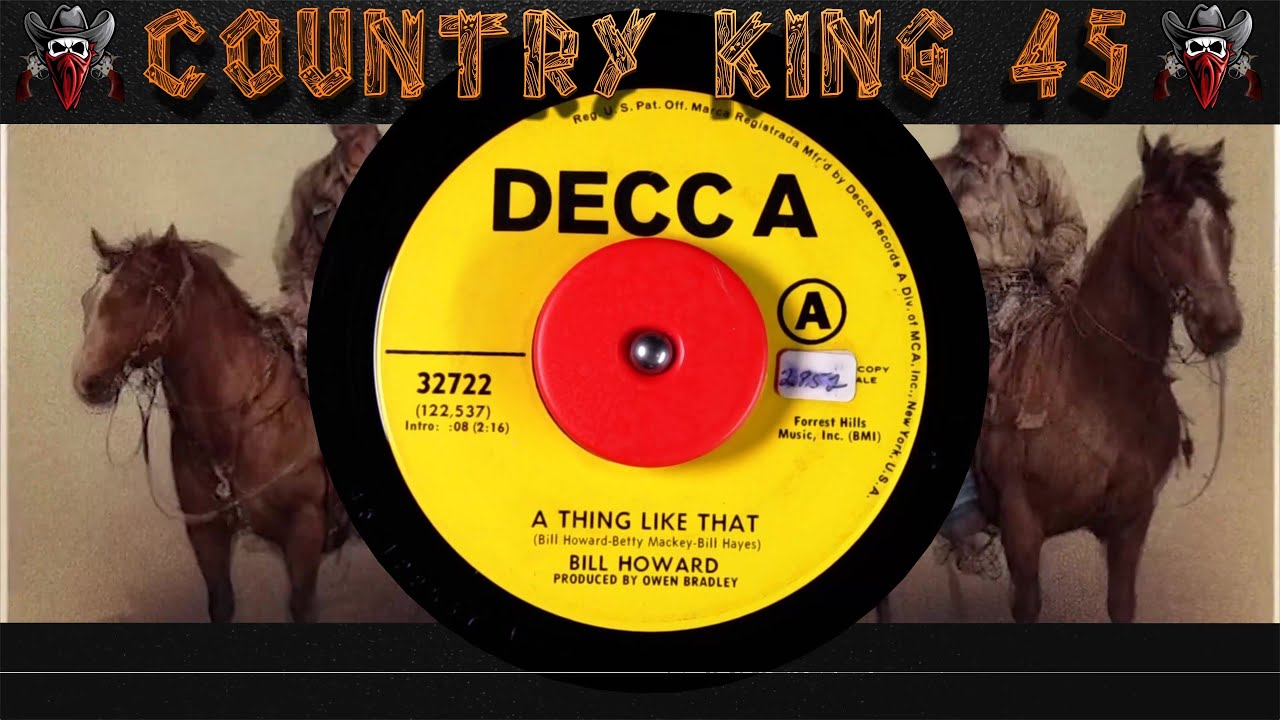 Bill Howard - A Thing Like That - YouTube