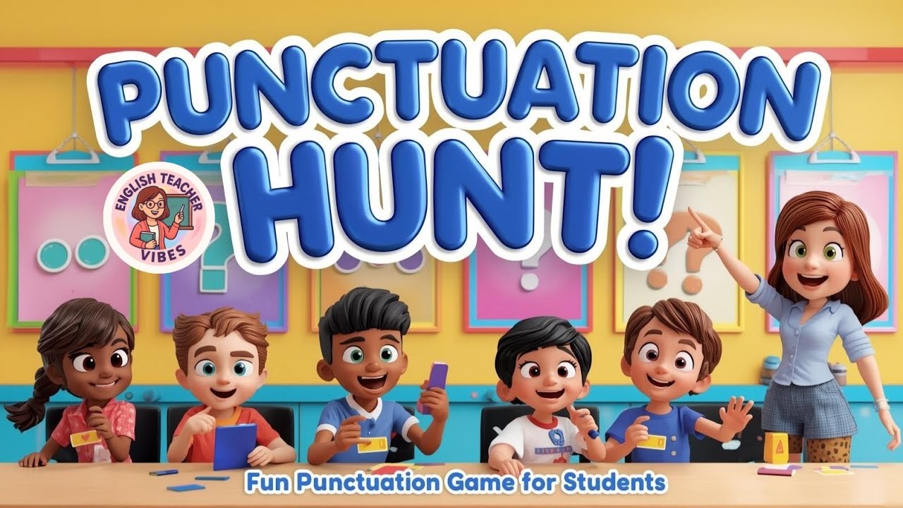 Interactive Punctuation Game for English Teachers | Punctuation Hunt ...