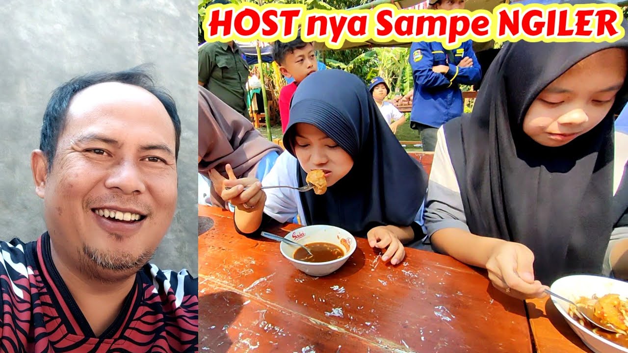 LOMBA MAKAN BASO HOST SAMPE NGILER WKWKWK "reaction" - YouTube