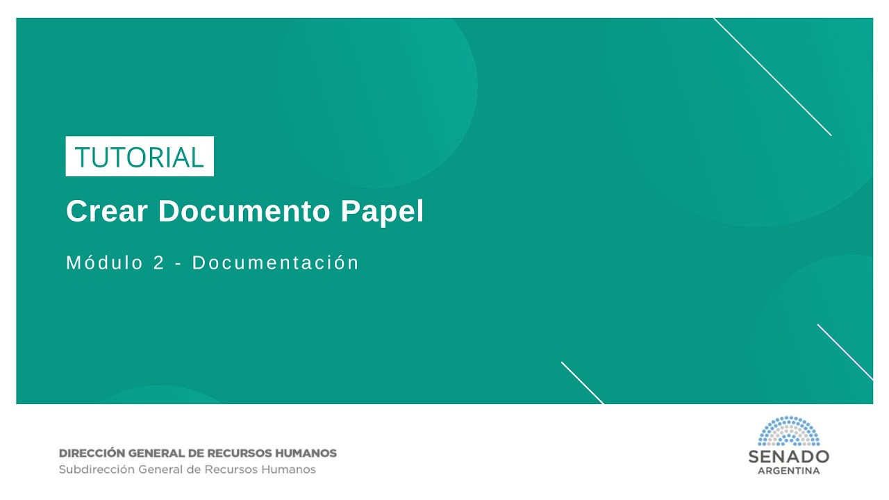 Introducción a COMDOC Crear Documento Papel - YouTube