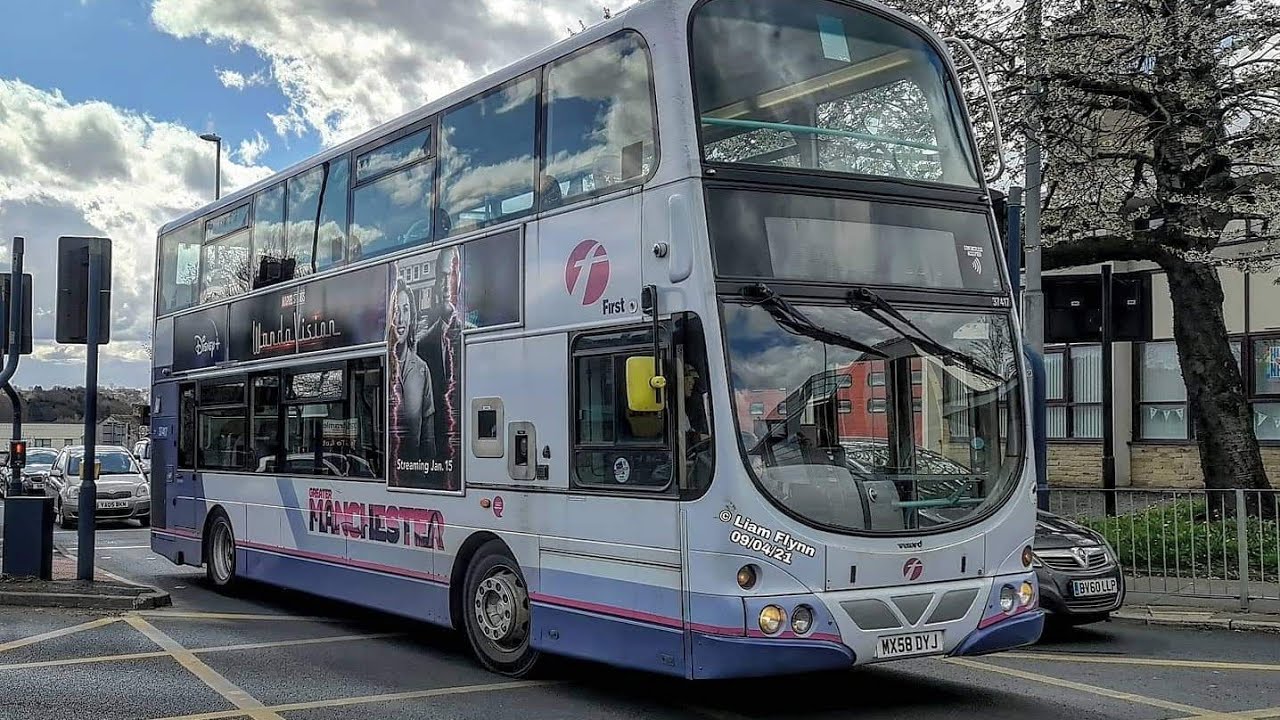 First Oldham Volvo B9TL Wright Eclipse Gemini 37417 MX58 DYJ - YouTube