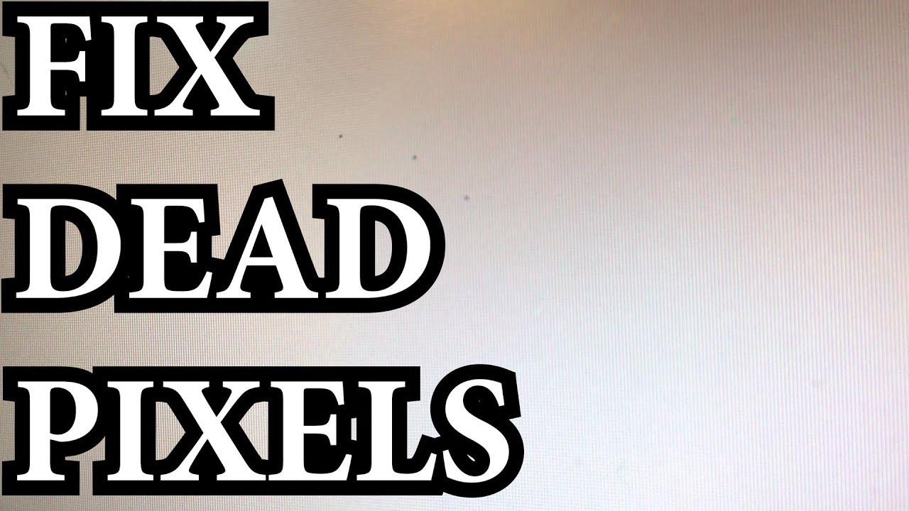 Fixing dead pixels on a dead LCD screen! - YouTube