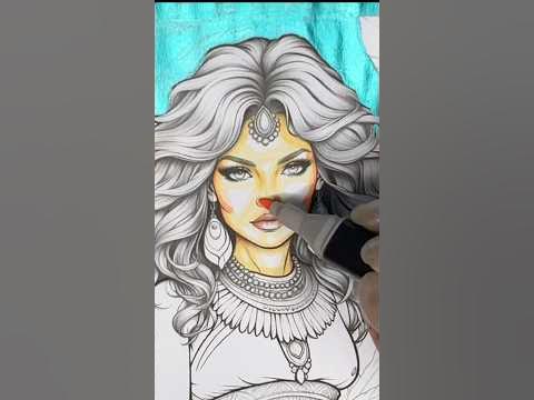 How I color a face? Coloring tutorial - YouTube