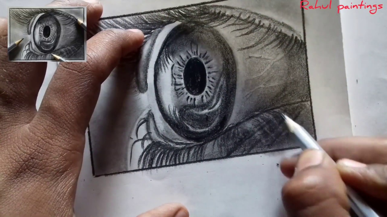 Eye realistic scatch drawing / how to draw realistic eye /time lapes ...
