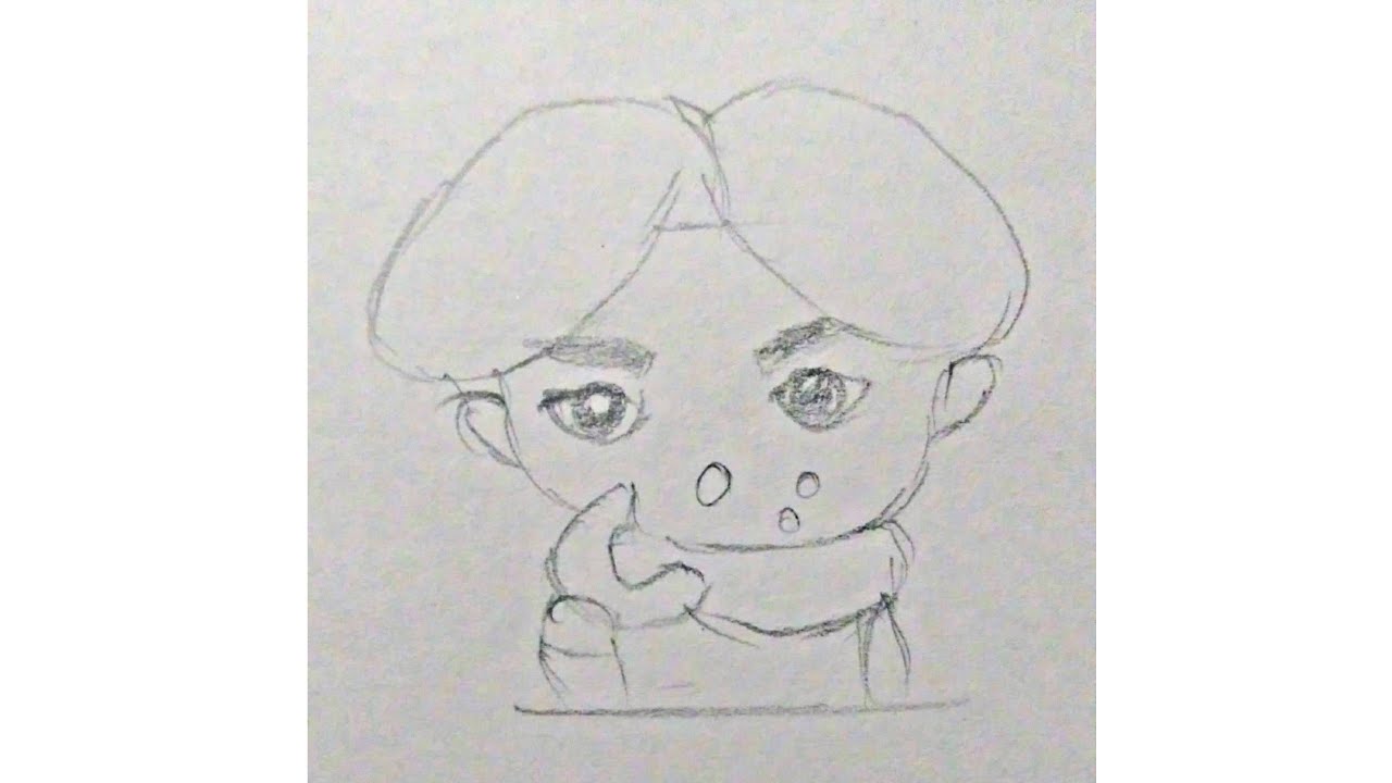 BTS cartoon drawing Tutorial ( Part - 3 ) | BTS drawing | How to draw ...