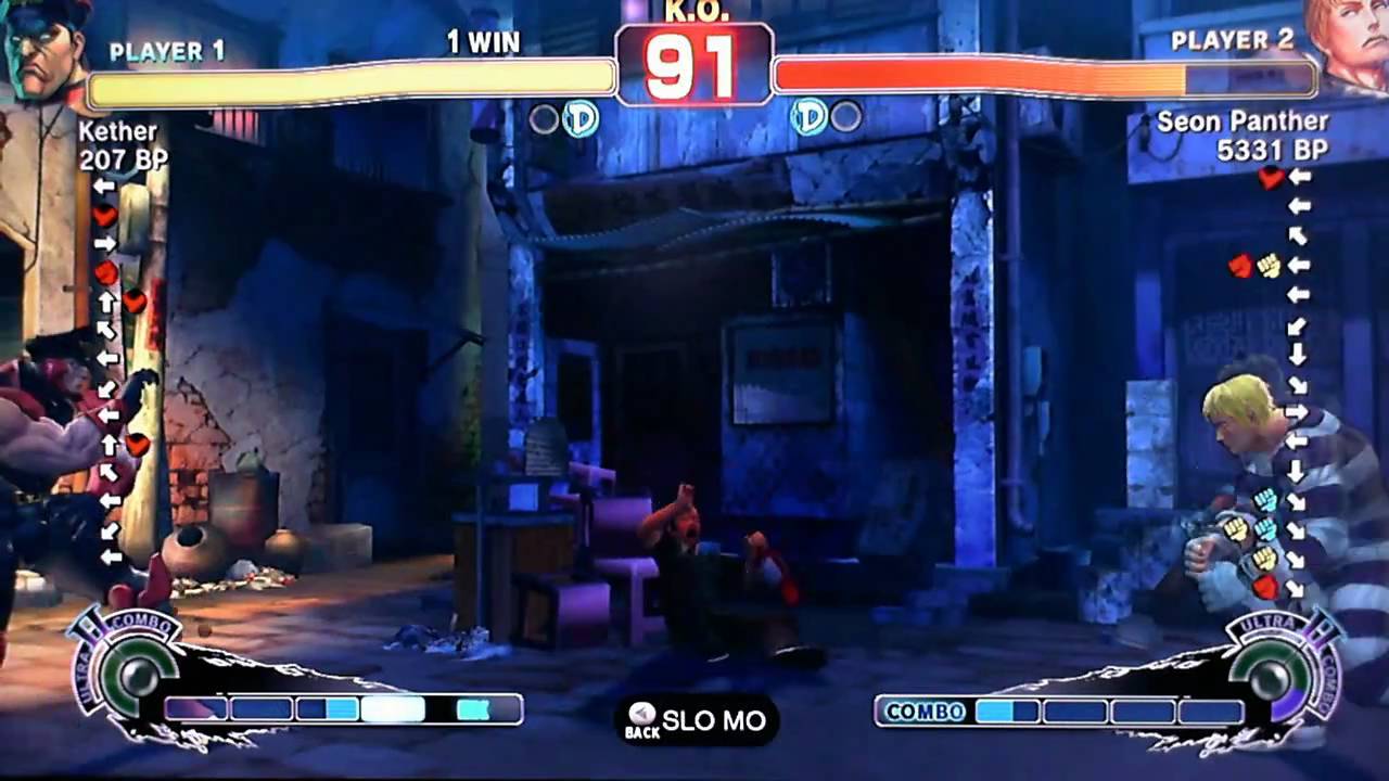 Kether (M.Bison) Vs Seon Panther (Cody) Endless Battle 09-24-2010 - YouTube