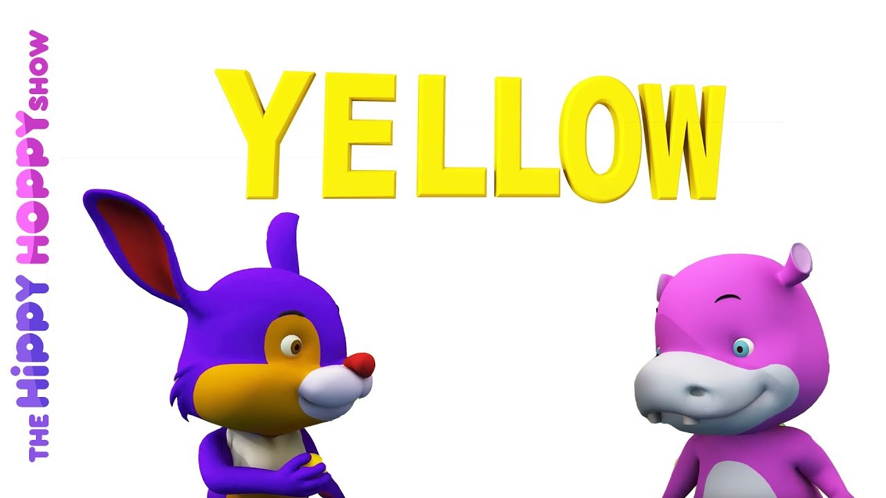 Color Yellow Original Colors and Shapes Song For Children | Hippy Hoppy ...