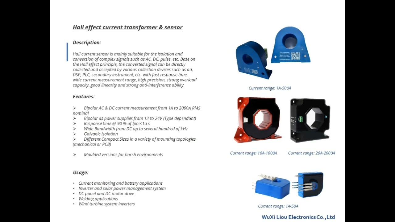 Current transformers and sensors introduction - YouTube
