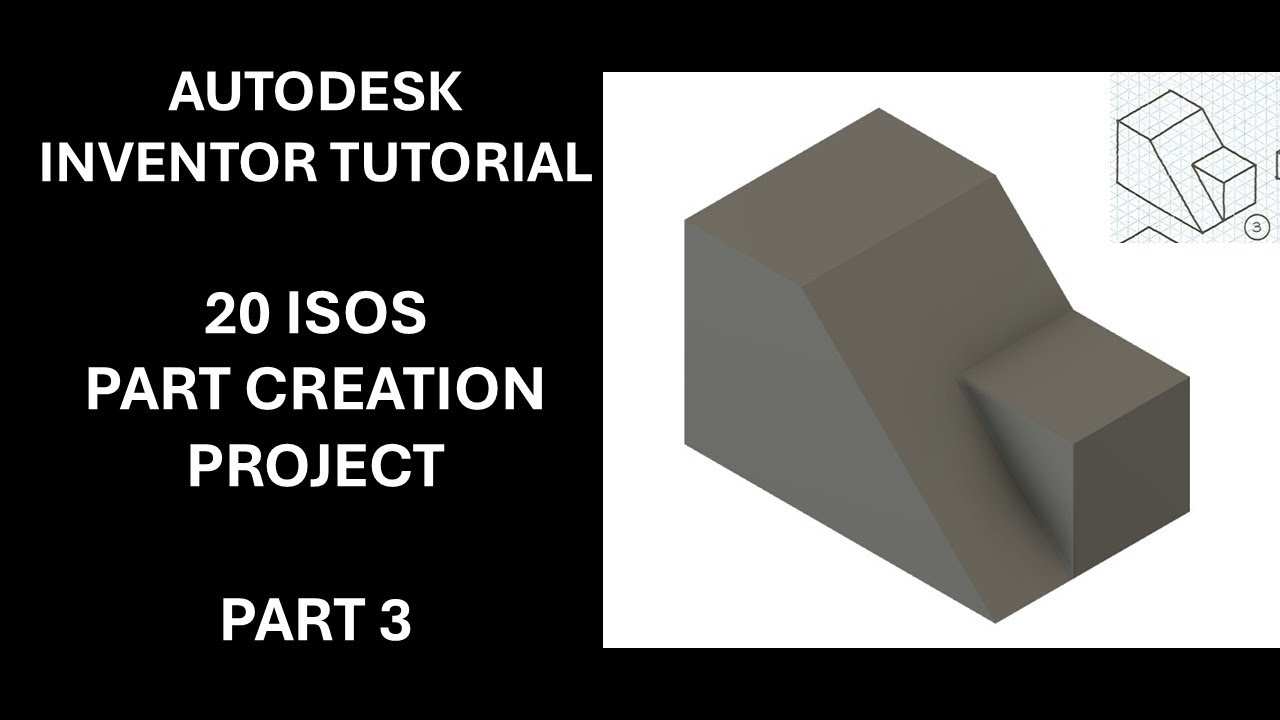 Autodesk Inventor Tutorial 20 Isos Part Creation Project Part 3