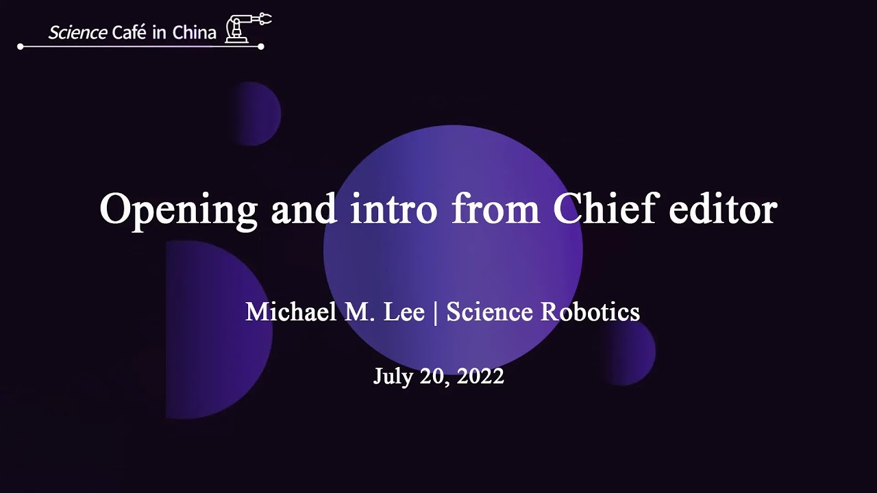 Opening and intro from Chief editor - YouTube