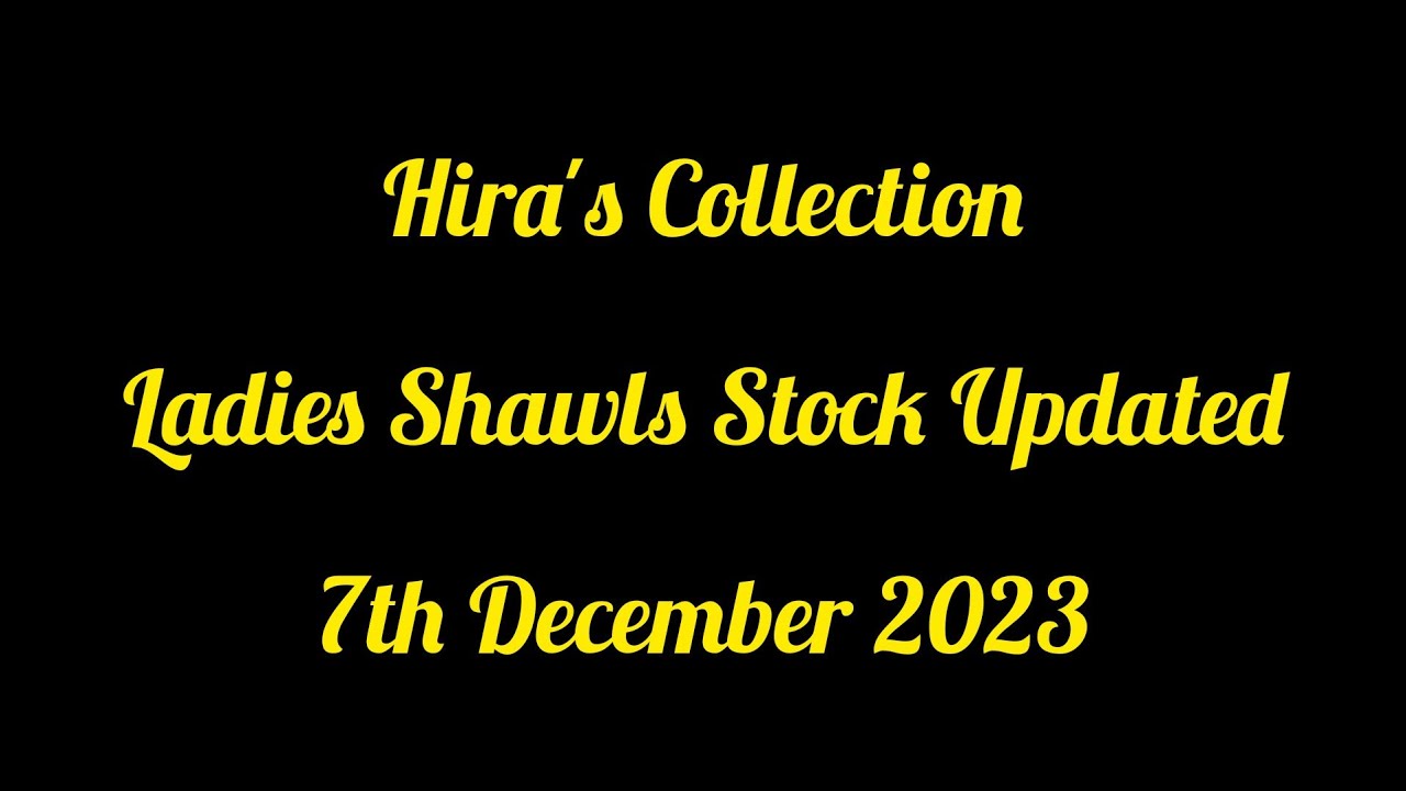 Winter Shawl's Collection For Women - Breeze Brand - YouTube