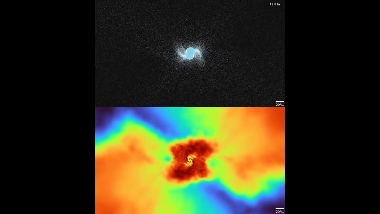 A planetary collision in the ASASSN-21qj system: giant impact computer simulations animation ...