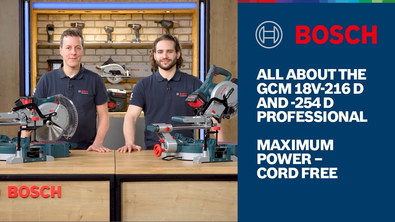 All about the GCM 18V-216 D and GCM 18V-254 D Professional - YouTube