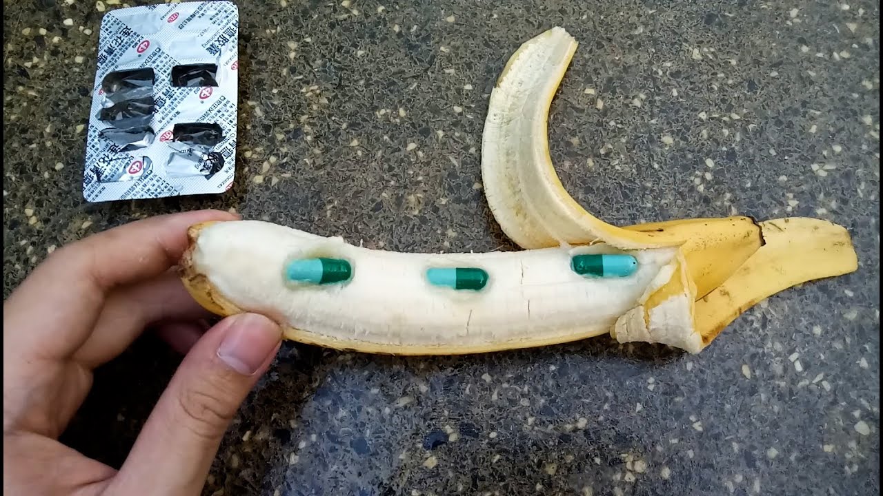 How to Easily Eat Prescription Drugs or Pills with Banana - YouTube