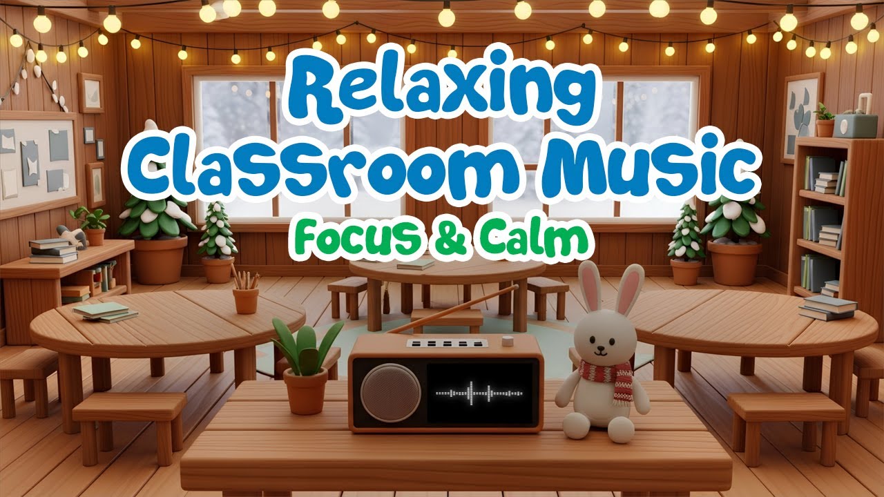 Relaxing Classroom Music for Focus & Calm ️ Winter Instrumental Music ...