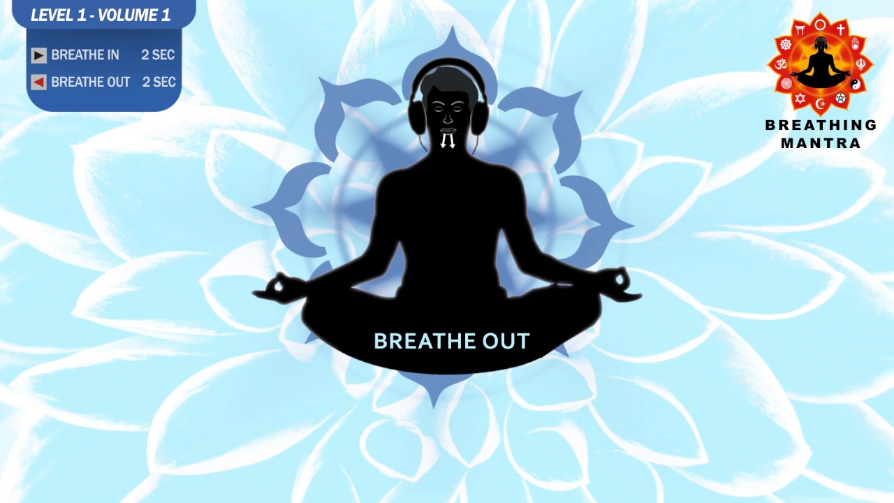 Guided Breathing mantra (2 - 2 ) Pranayama Breathing Exercise Level 1 ...