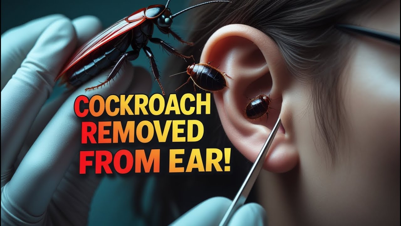 COCKROACH REMOVED FROM EAR! 😱🪳👂 #Emergency #ENT #TraumaRelief #Doctor ...