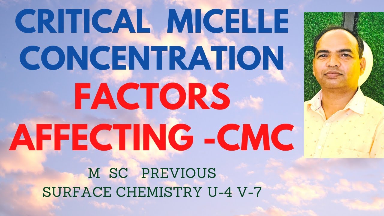 CRITICAL MICELLE CONCENTRATION & FACTORS AFFECTING-CMC #physical # ...
