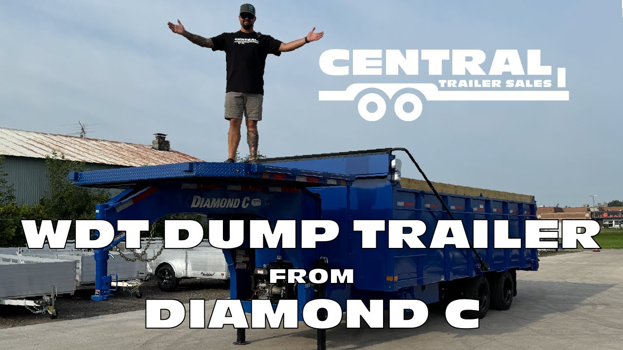 Custom $50,000 Diamond C WDT Gooseneck Dump Trailer - YouTube