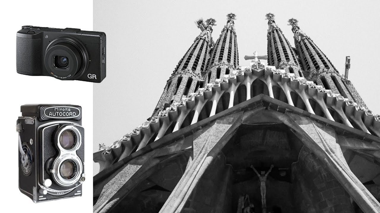 Walk & Shoot in Barcelona with Ricoh GR & Minolta Autocord
