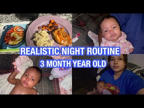 REALISTIC NIGHT ROUTINE TEEN MOM AT 19| I MADE A HELLO FRESH MEAL (NOT SPONSORED) 3 MONTH YEAR OLD