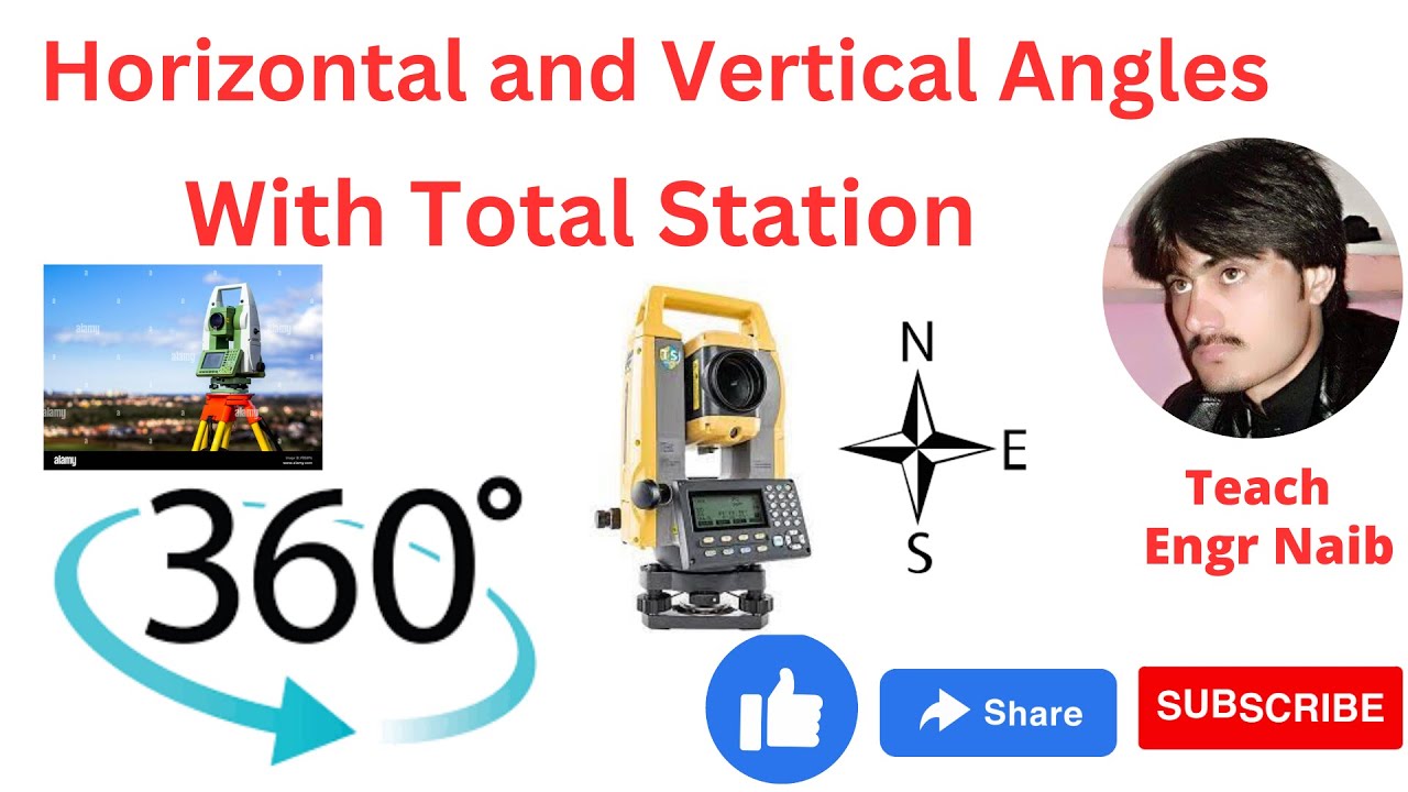 Horizontal and Vertical Angles with Total Station Full Explanation in ...