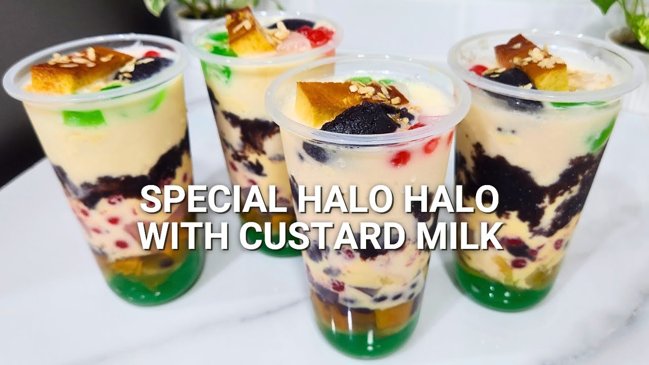 Special Halo Halo Overload with Custard Milk Recipe - YouTube