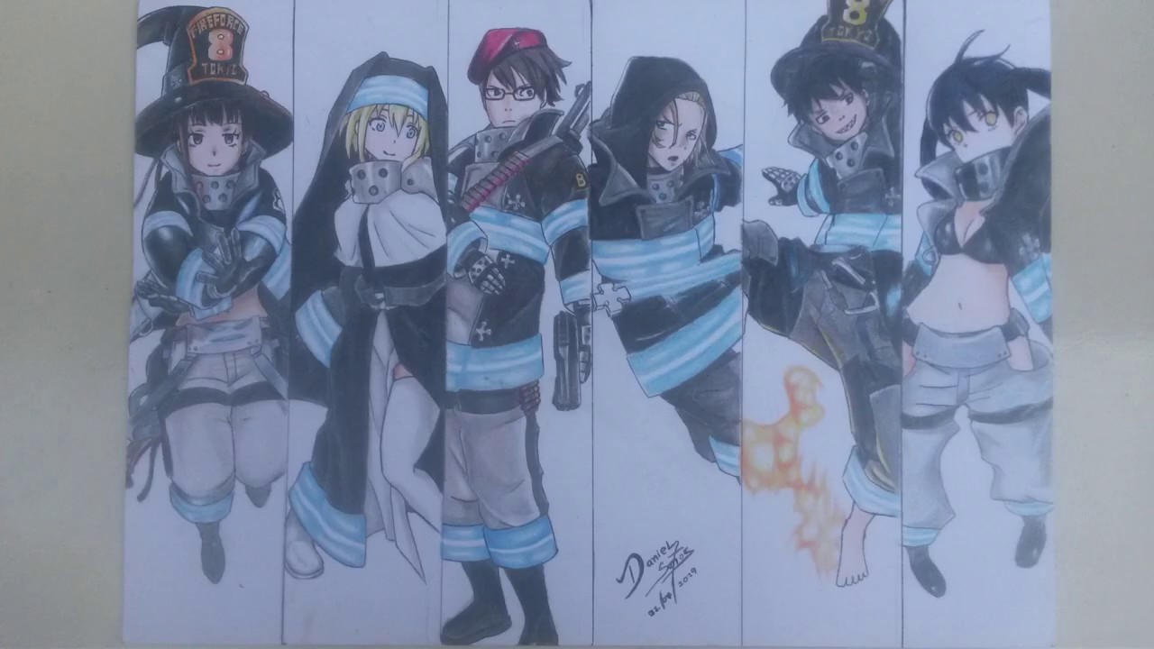 drawing fire force - YouTube