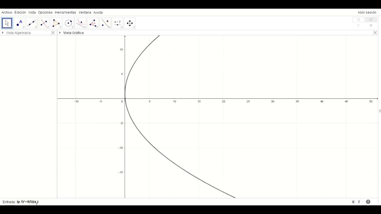 ¿Cómo hacer una parabola en Geogebra? - YouTube