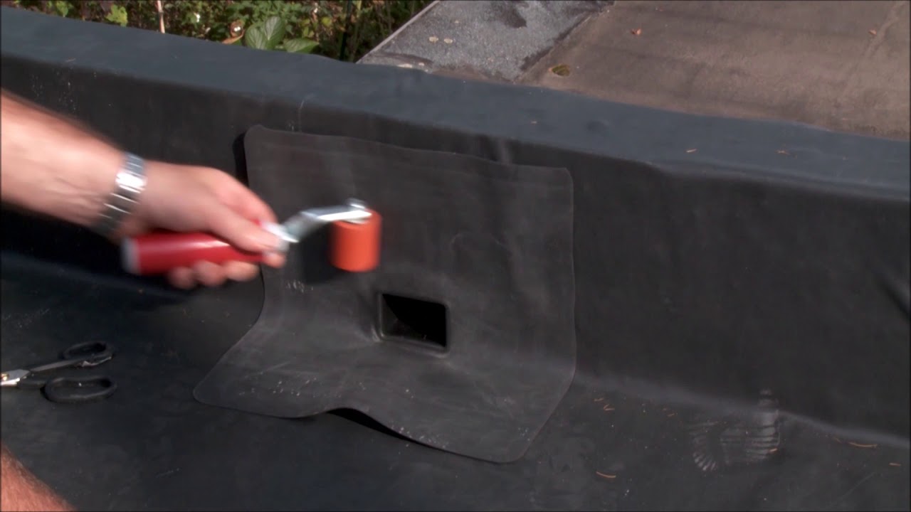 EPDM stadsuitloop verwerken - YouTube