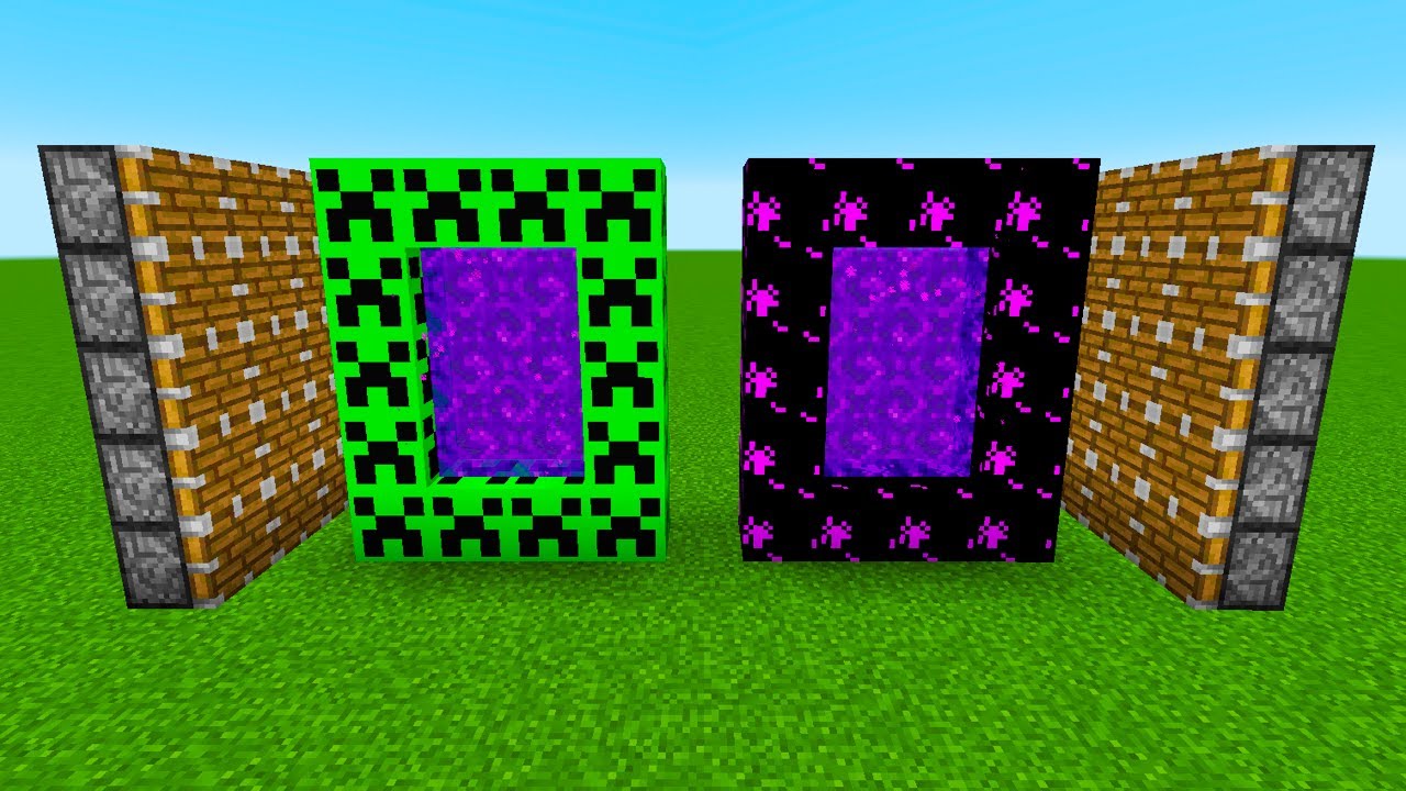 enderman portal + creeper portal = ??? - YouTube