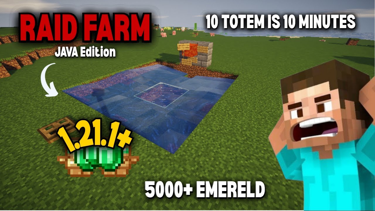 Beginner Raid Farm in Minecraft Java 1.21+ – Easy Emeralds & Totems! # ...