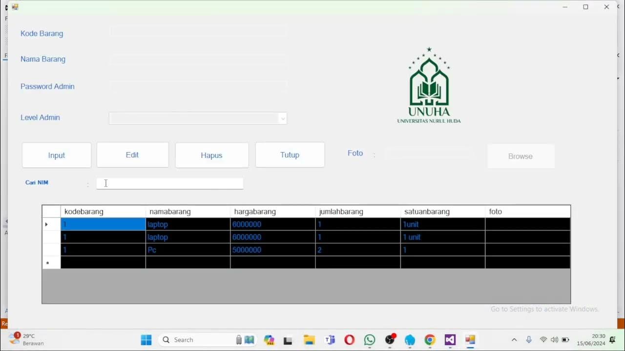 Review Tutorial pembuatan aplikasi penjualan menggunakan vb.net - YouTube