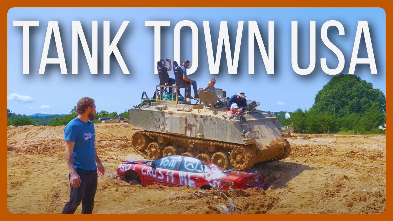 SHOOTING MACHINE GUNS & DRIVING TANKS!!! - Tank Town USA, Georgia - YouTube