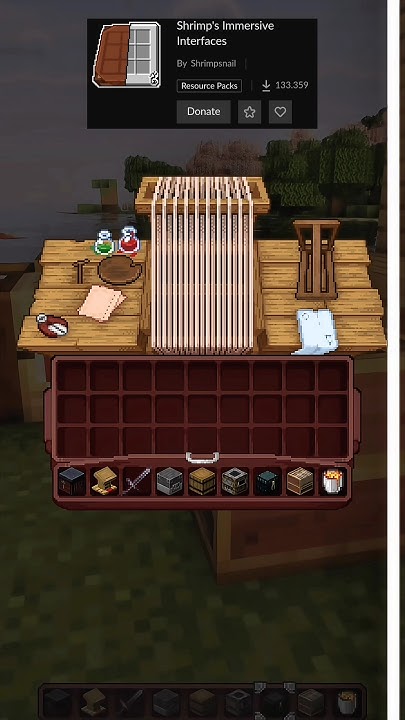 Minecraft Resource Pack Interfaces #minecraft #minecraftshorts #fyp ...