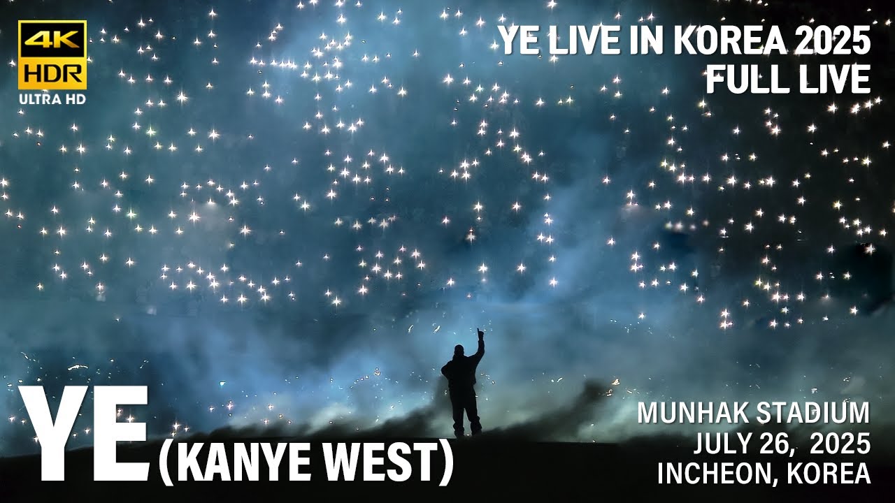 [20250726] YE - LIVE IN KOREA 2025 | 칸예웨스트 내한 | Full Live | 4k60p HDR Stereo | Kanye West - YouTube