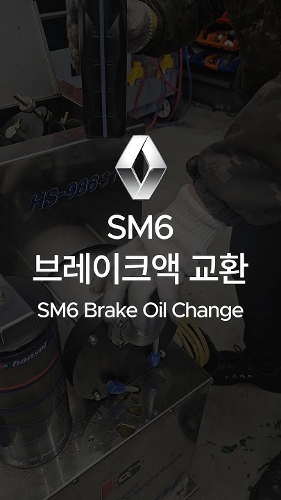 SM6 브레이크액 교환 #자동차 #브레이크액 - YouTube