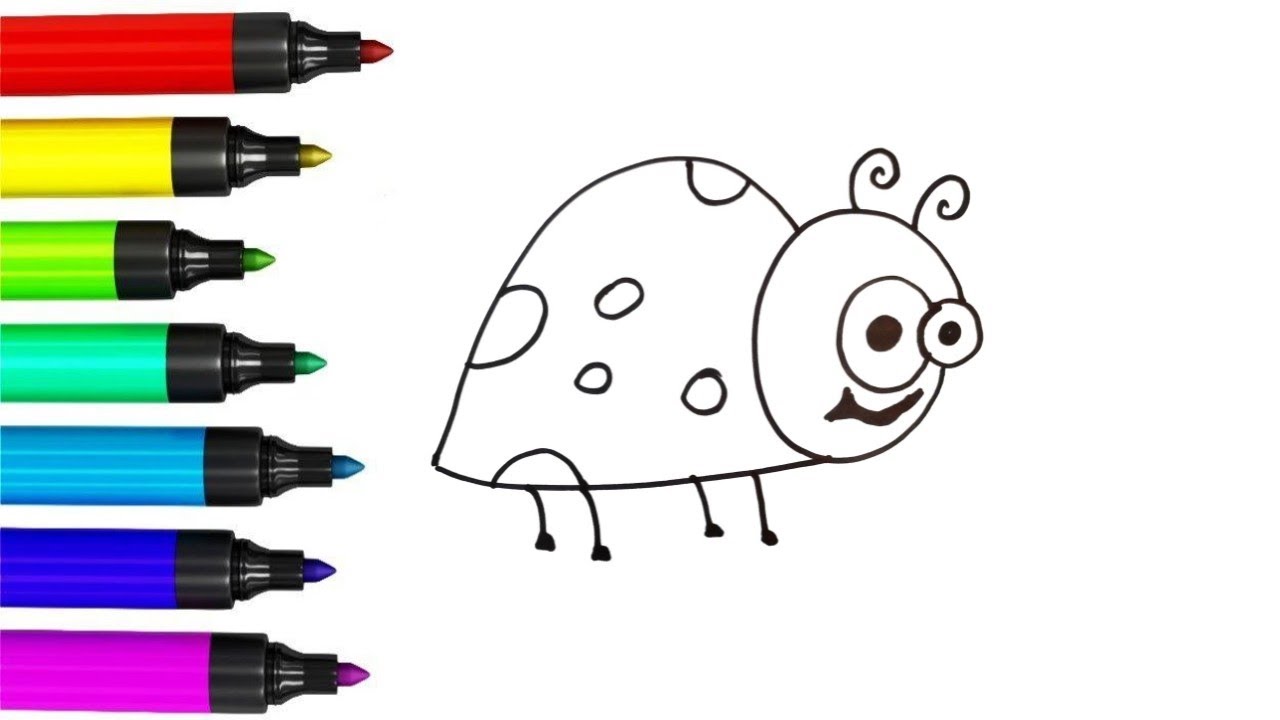 How To Draw A Ladybug Step By Step |Ladybug Drawing Tutorial|Drawing ...