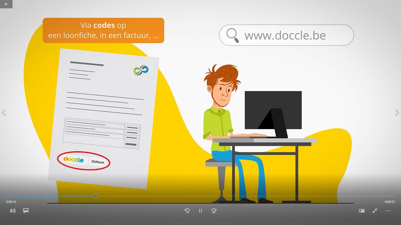 Toevoegen aan Doccle via codes NL - YouTube