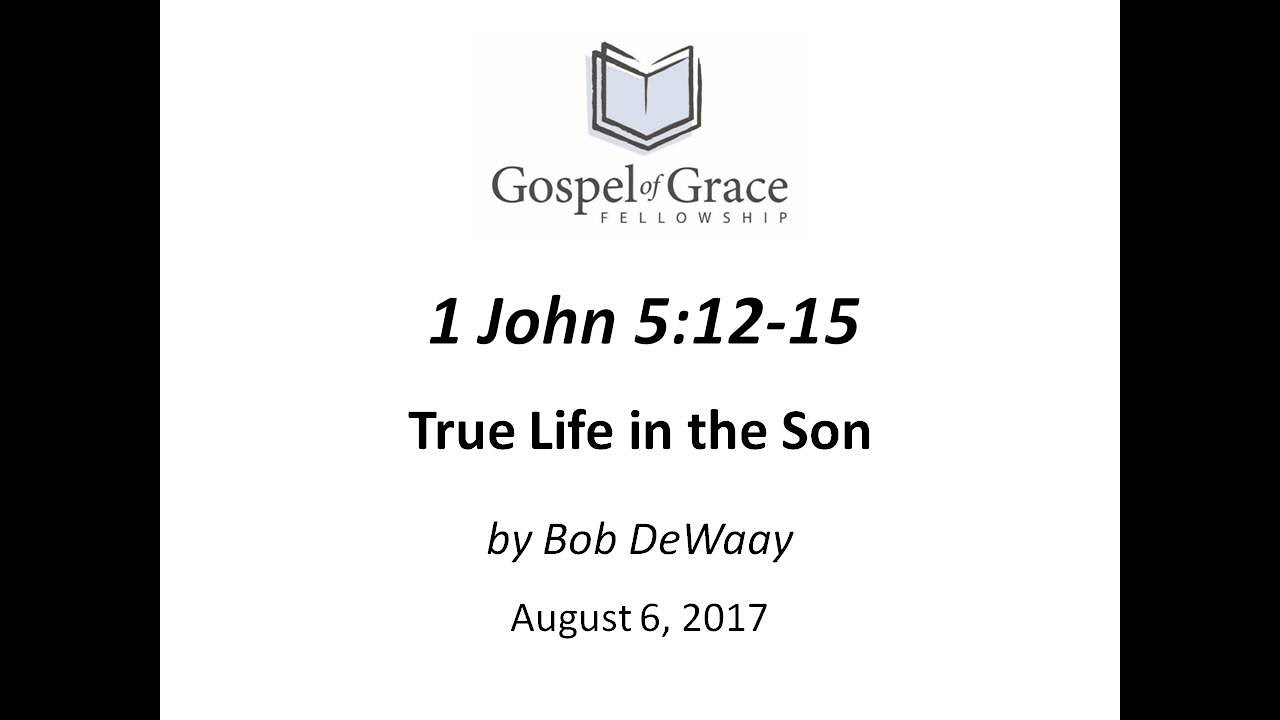 True Life In The Son 1 John 5 12 15 YouTube True Life In The Son 1 John 5 12 15 YouTube
