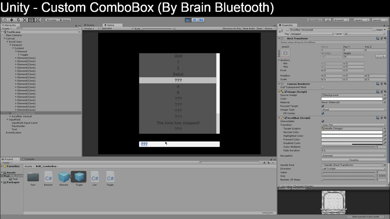 Unity ComboBox - YouTube