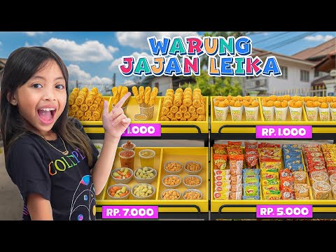 😱 WARUNG MINI LEIKA JUALAN JAJANAN SD!! TELUR GULUNG SPESIAL! RAMAI BANGET YANG BELI 🤩🥚