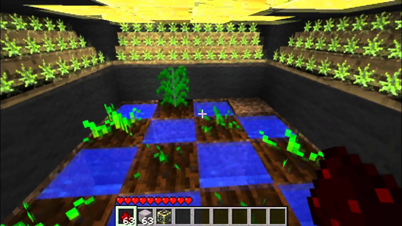 Minecraft Weed Farm Ganja plants - YouTube