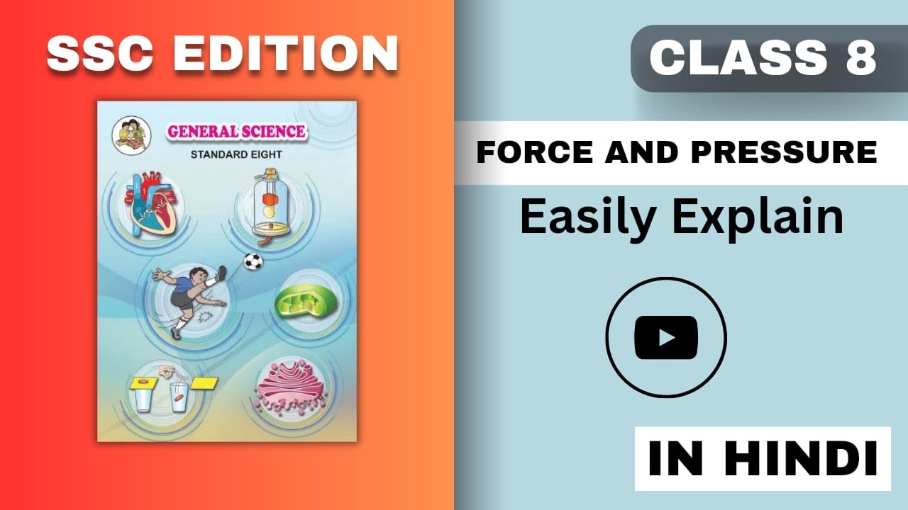 Force And Pressure class 8 SSC VIDEO, Easily Explain - YouTube